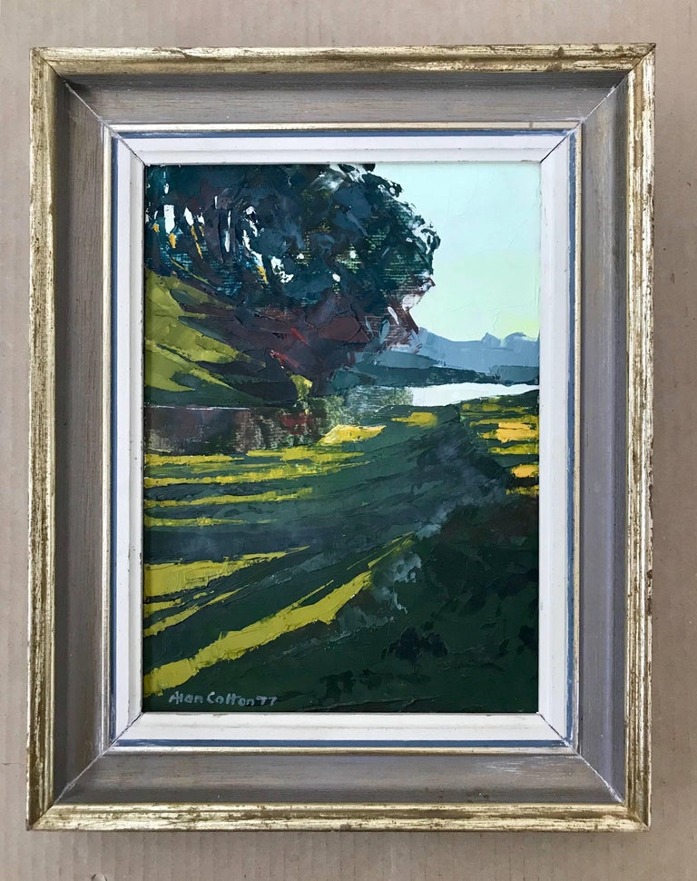 Alan Cotton - River Otter II Mini Impasto Oil Painting of English River ...