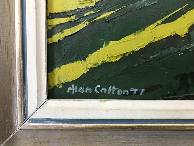 Alan Cotton - River Otter II Mini Impasto Oil Painting of English River ...