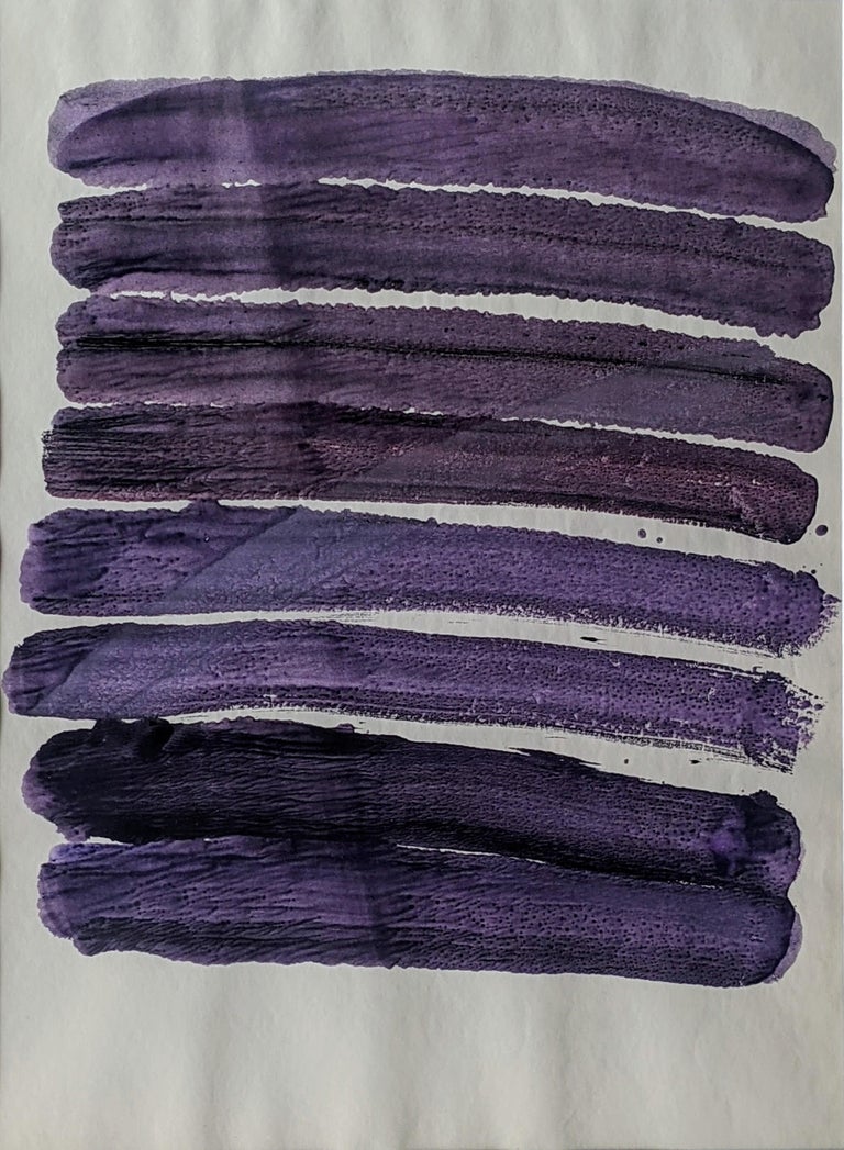 Alan Fenton - "Untitled," Alan Fenton, Abstract Expressionism, Purple ...