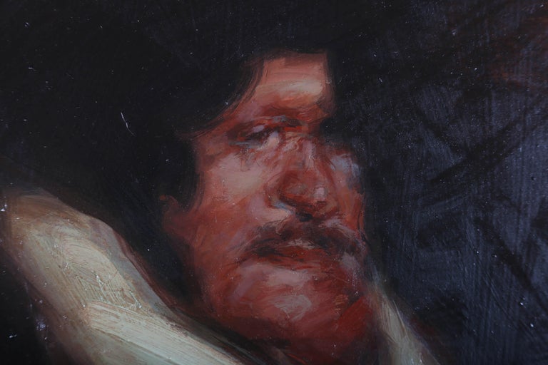 Alan Flood - Alan Flood (b.1951) - 20th Century Oil, Rembrandt For Sale at 1stDibs