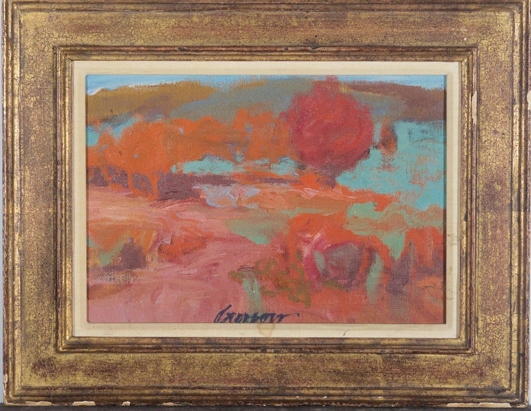 Alan Gussow - October Orchard, Painting by Alan Gussow 1965 at 1stDibs