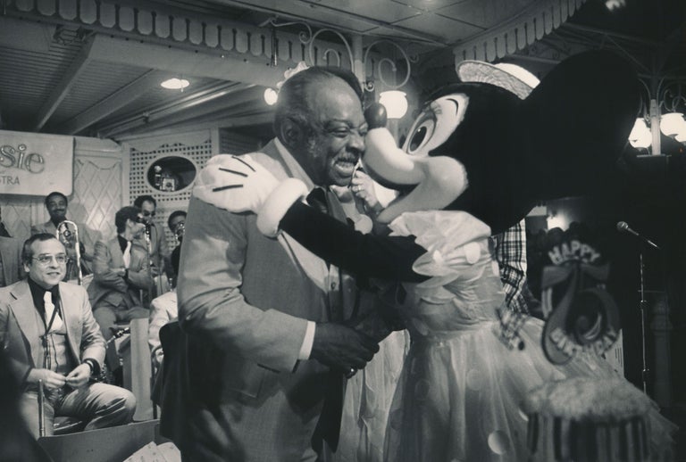 Alan Zanger - Minnie Mouse Kissing Count Basie Fine Art Print For Sale ...