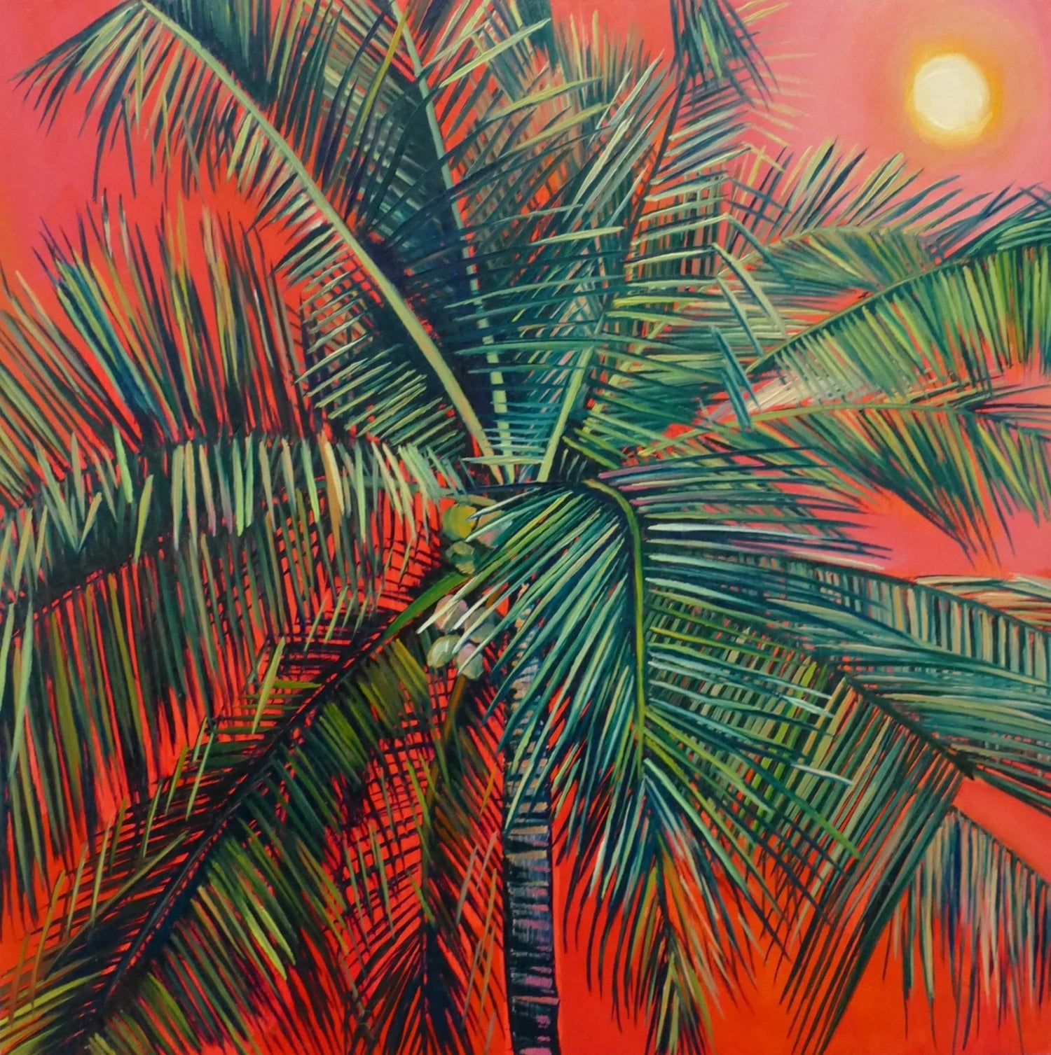 Abstract Palm Tree Paintings