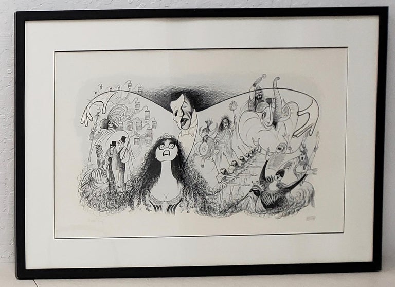 Albert Al Hirschfeld - Al Hirschfeld "Phantom of the Opera" Signed ...