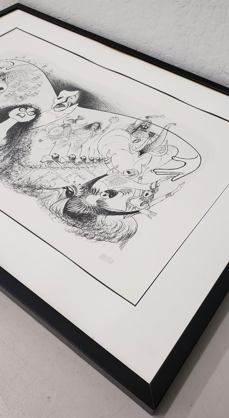 Albert Al Hirschfeld - Al Hirschfeld "Phantom of the Opera" Signed ...