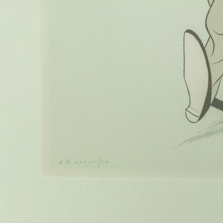 Albert Al Hirschfeld - "Charlie Chaplin (Front)" original lithograph by ...