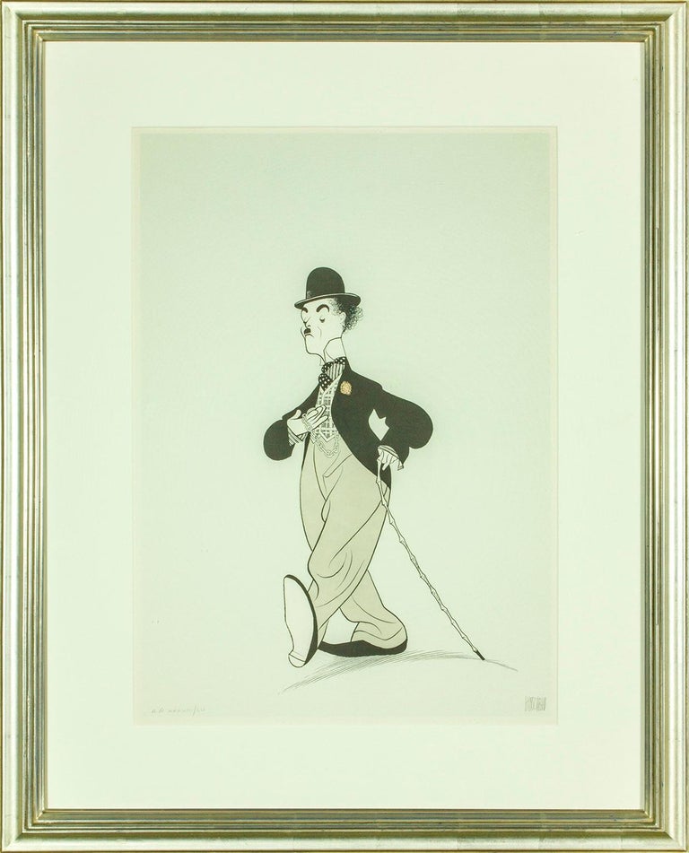 Albert Al Hirschfeld - "Charlie Chaplin (Front)" original lithograph by ...