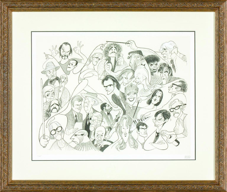 Albert Al Hirschfeld - "Cultural Calendar '83" original lithograph by ...