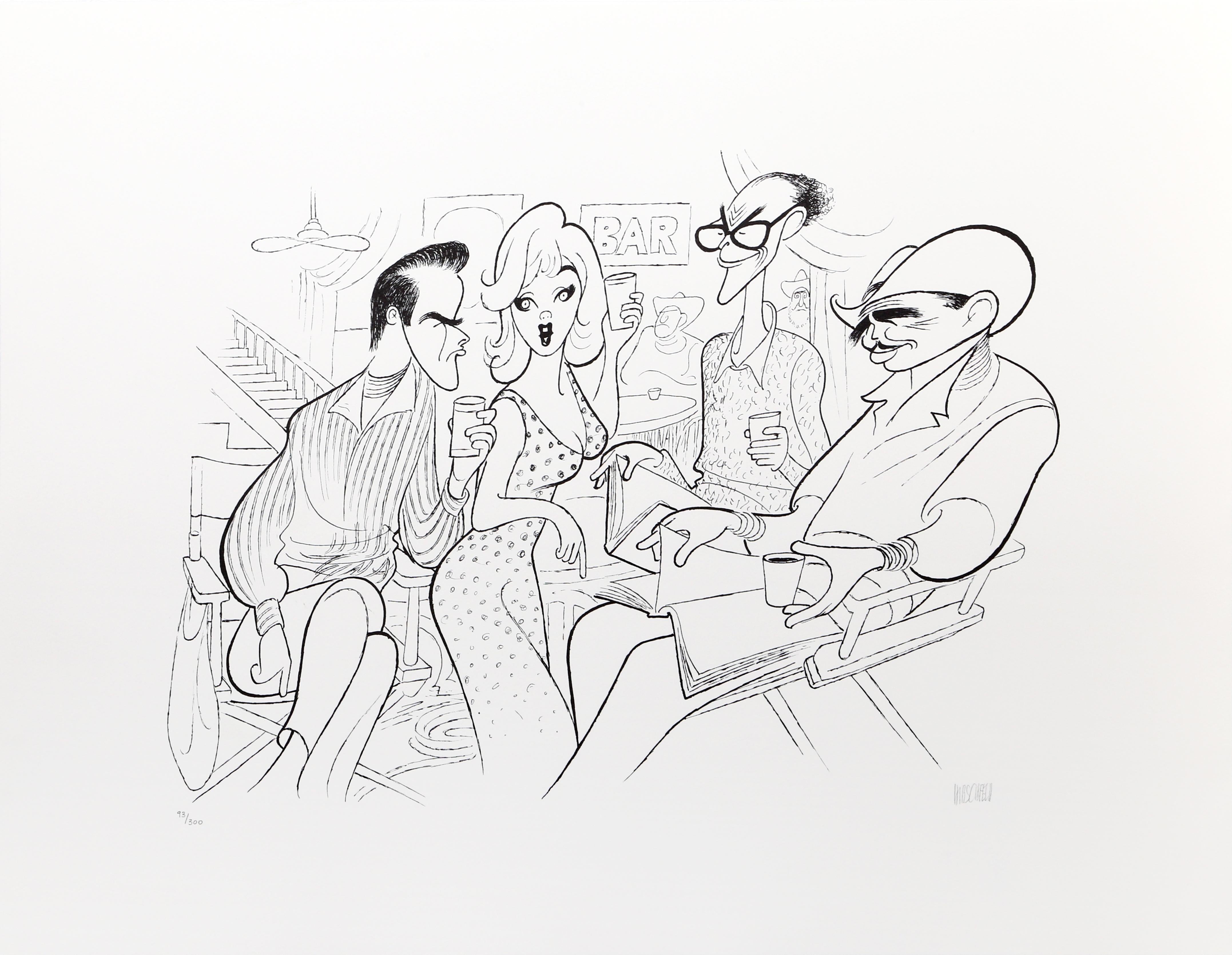 Albert Al Hirschfeld - "The Grateful Dead", 1995, Lithograph by Al ...