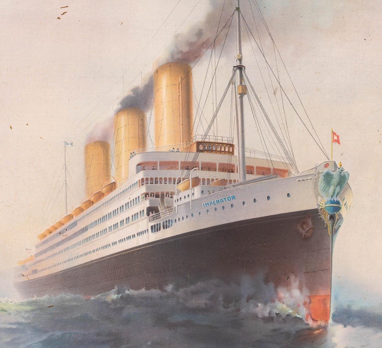 Albert Bishop - Period Lithograph on Tin of SS IMPERATOR For Sale at ...