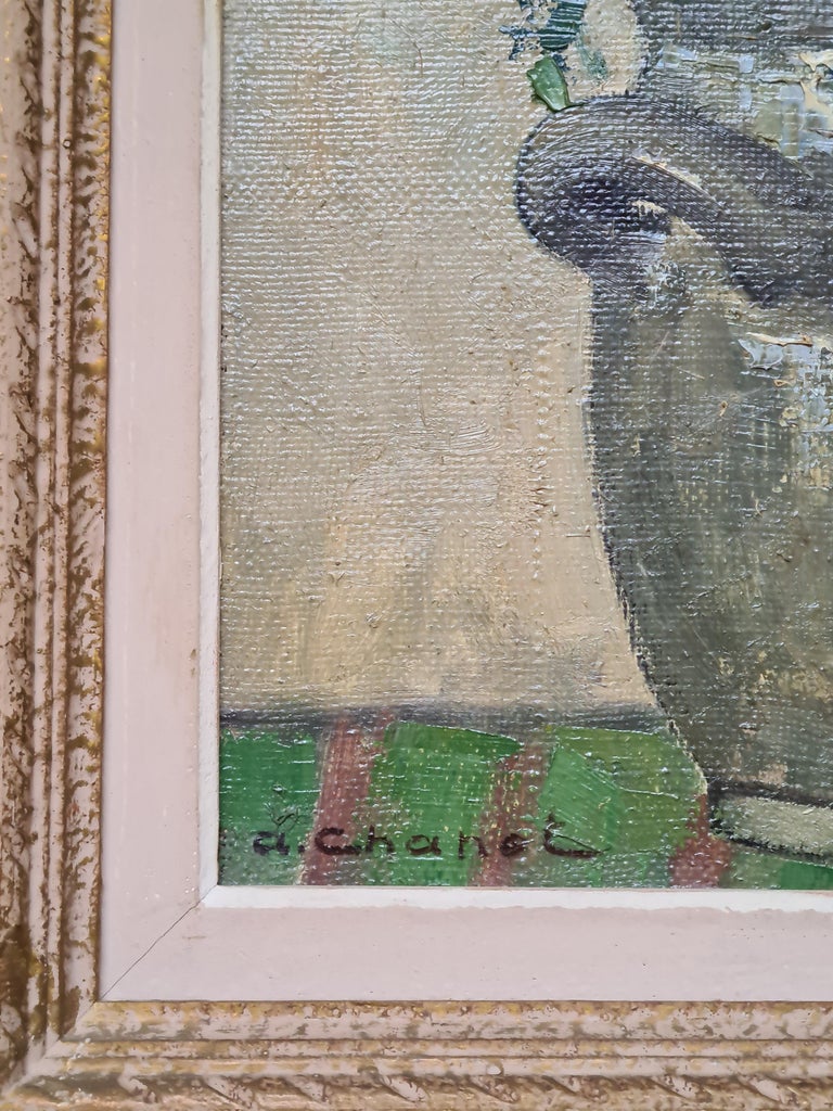 Albert Chanot - Pavots et Coquelicots, Poppies, French Realist Oil on ...