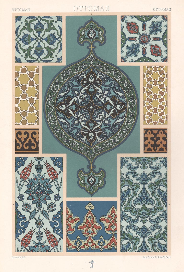 Albert-Charles-Auguste Racinet - Ottoman, French antique 19th century ...