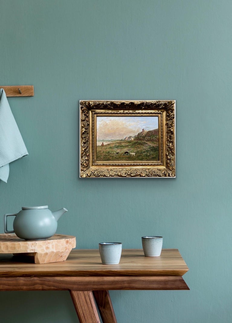 Albert Charpin - 19th century French romantic countryside oil painting ...