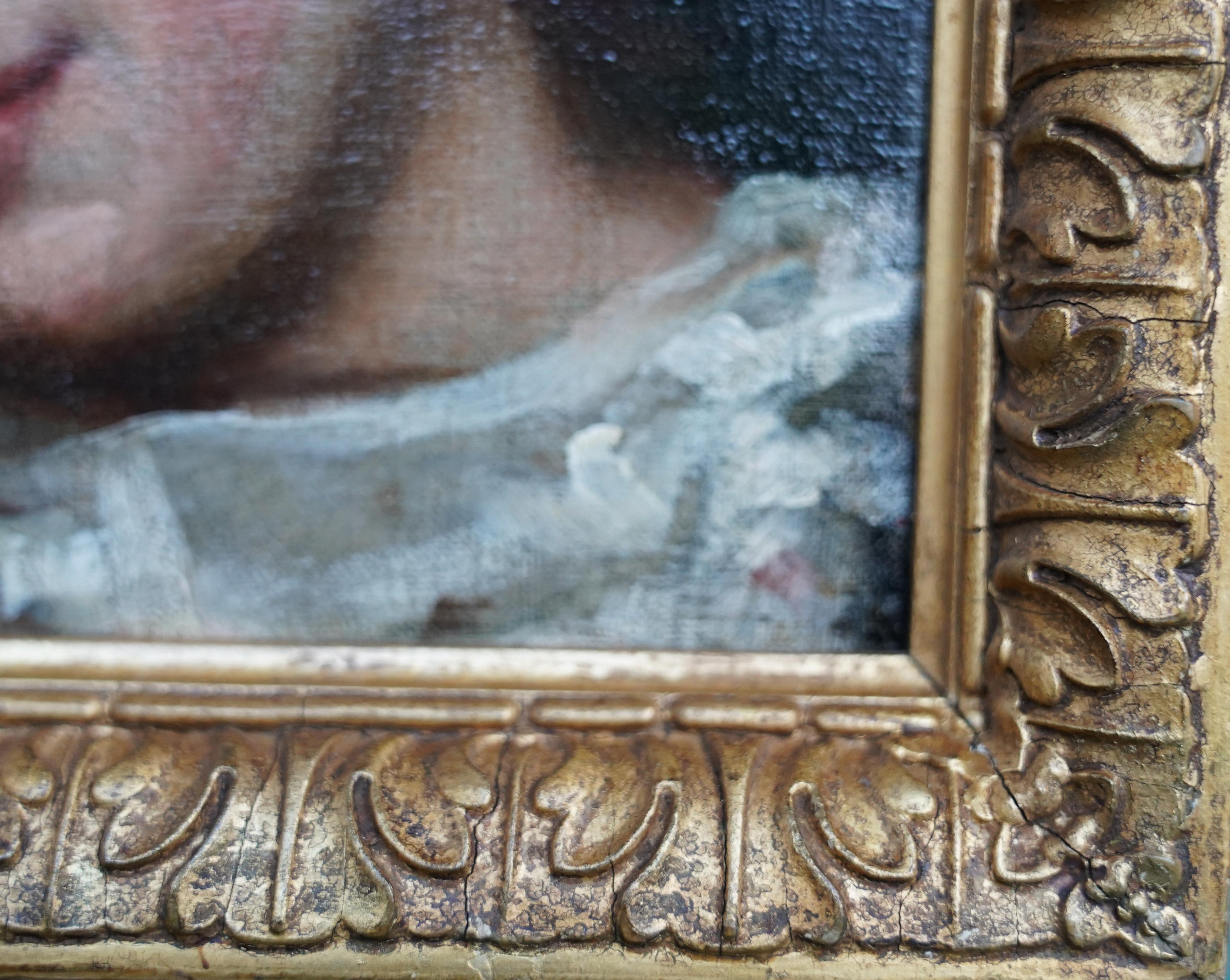 Portrait of Sisters - British Edwardian art Newlyn School portrait oil ...