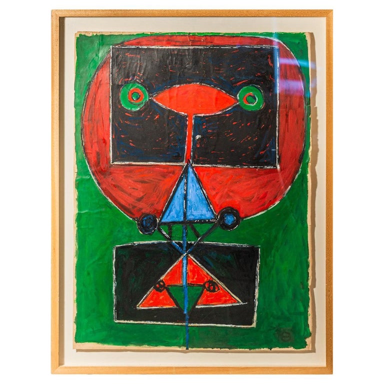 Albert Chubac, Composition, Acrylic on Paper, circa 1960, France For ...