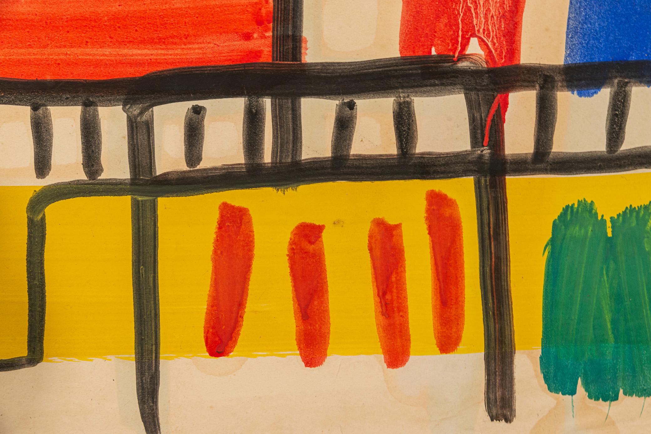 Albert Chubac, Painting, France, circa 1960 For Sale at 1stDibs