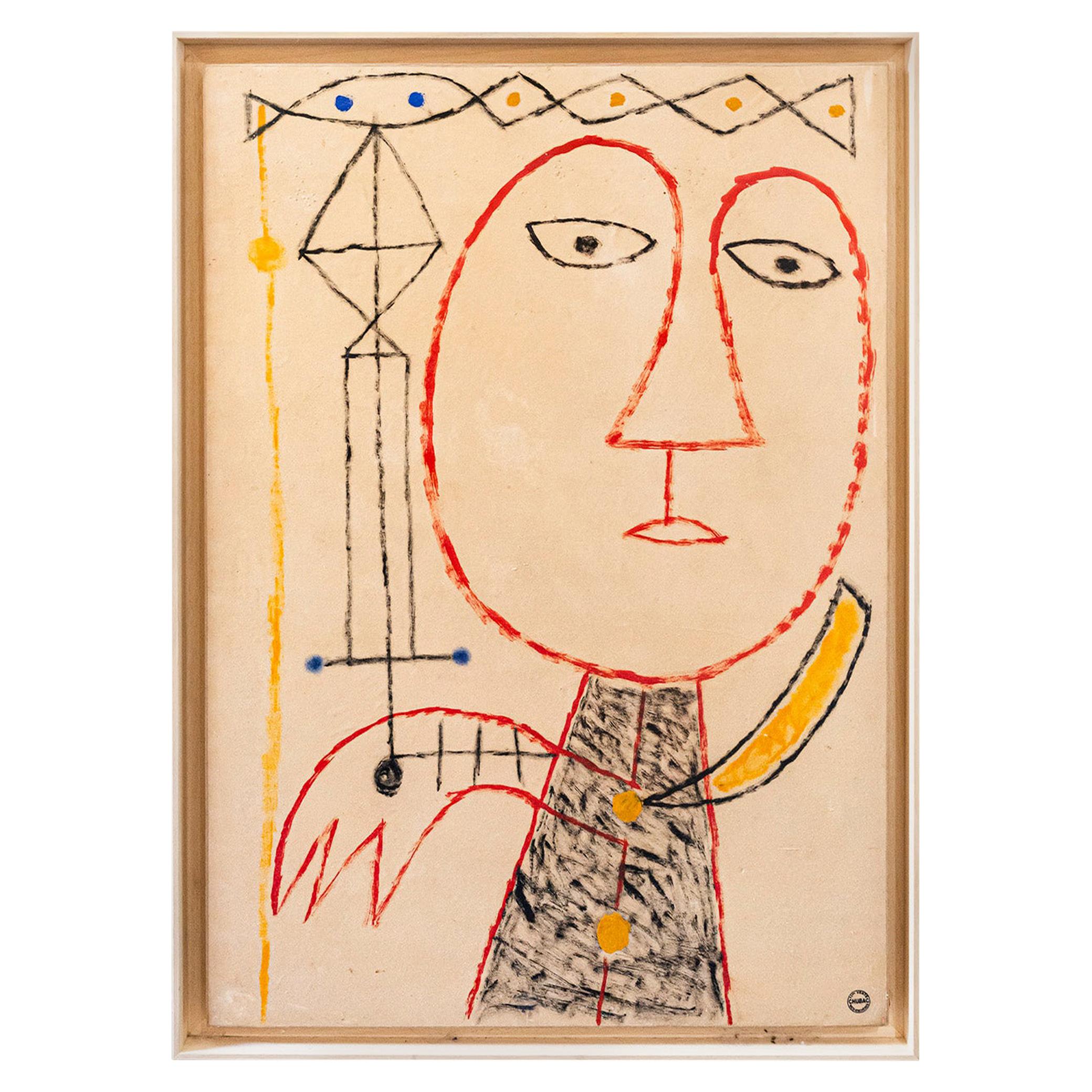 Albert Chubac, Painting, France, circa 1960 at 1stDibs