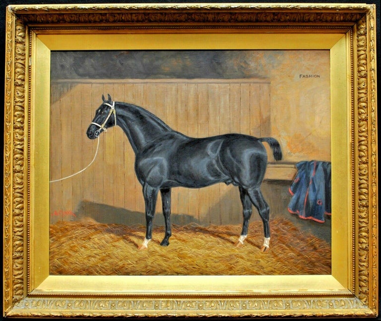Albert Clark - The Race Horse Fashion in a Stable - 19th Century ...