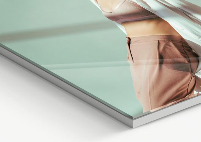 Albert Delamour - RED DOT SOL II TRIPTYCH- Large scale ( 66 x 56 ") on Dibond under Acrylic ...