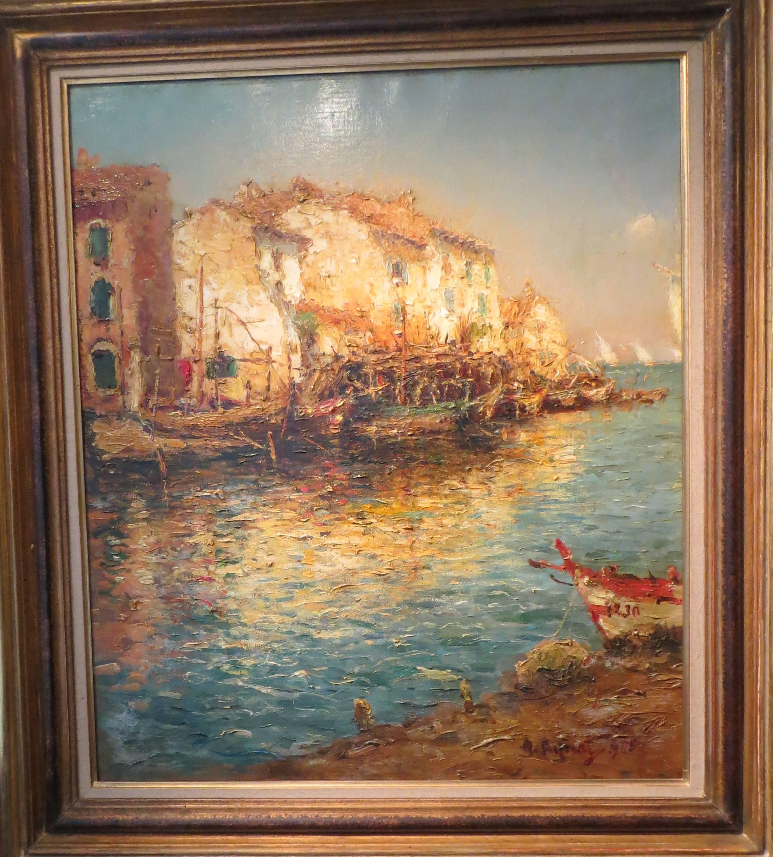 Albert Ferdinand Duprat - Les Martigues by Albert Duprat at 1stDibs | p ...