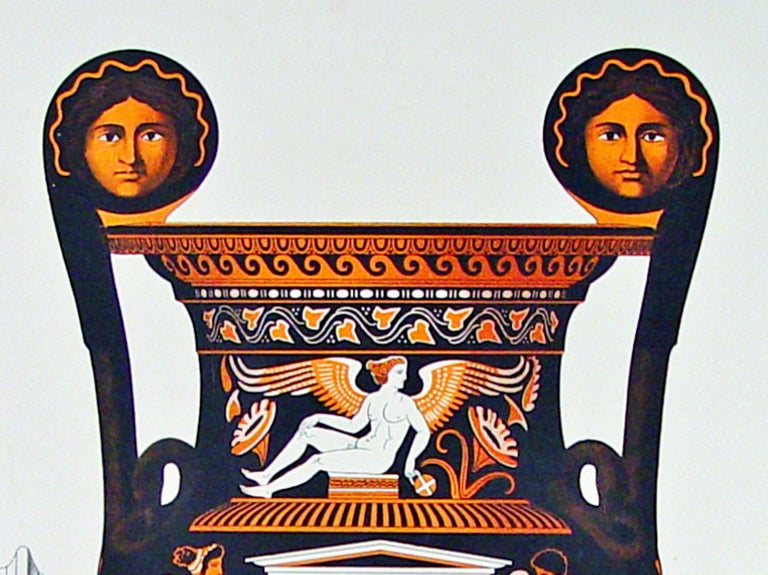 Albert Genick, a Lithographic Print of an Ancient Greek Vase, an ...