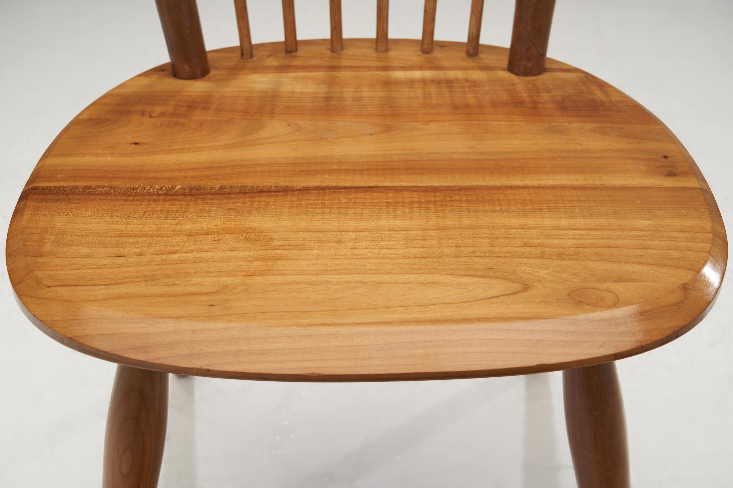 Albert Haberer Cherry Wood Chair for Hermann Fleiner, Germany, 1950s ...