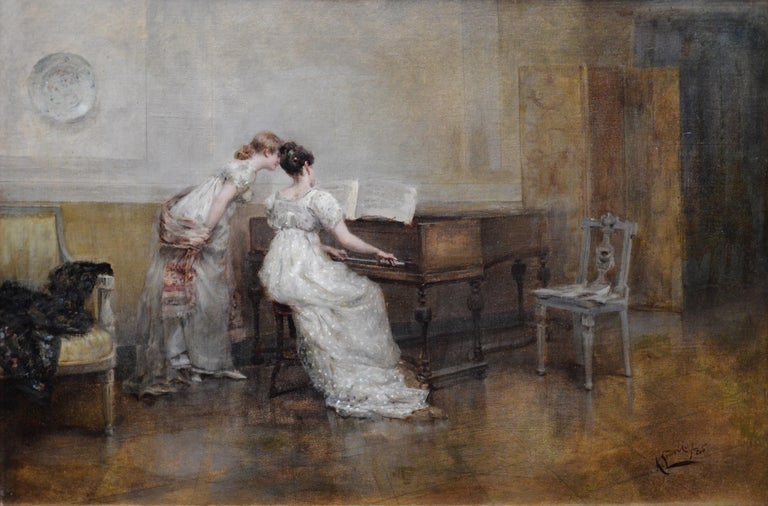 Albert Ludovici Jr. - A Little White Note - 19th Century Exhibition Oil ...