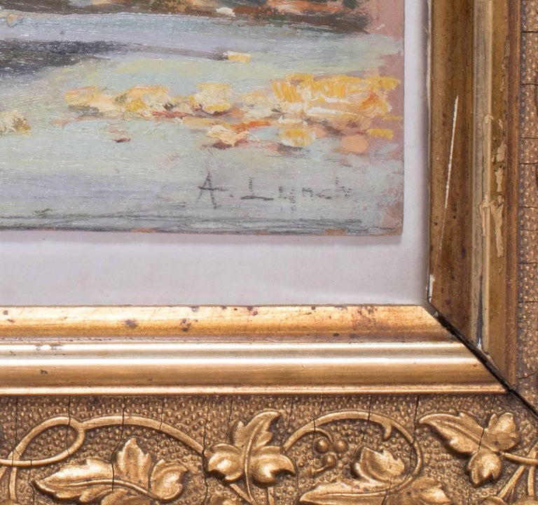 Albert Lynch - Small Impressionist French landscape oil by Peruvian ...