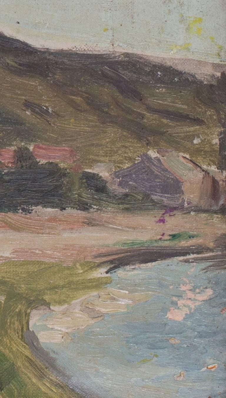 Albert Lynch - Small Impressionist landscape oil painting by Peruvian ...