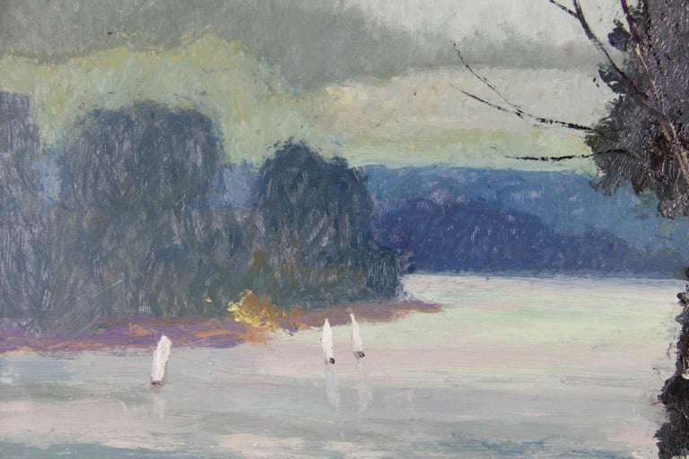 Albert Malet - Voiliers sur la Seine For Sale at 1stDibs