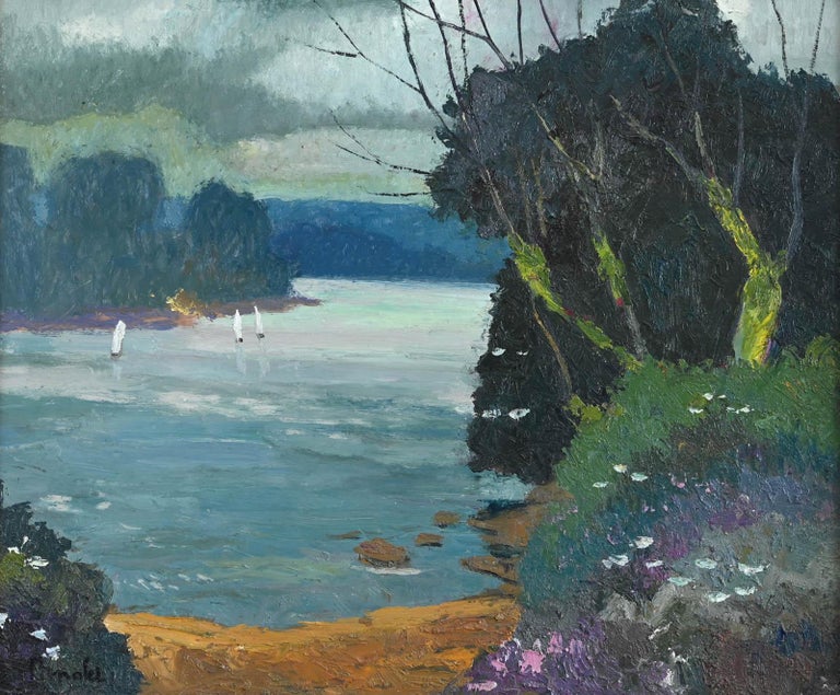 Albert Malet - Voiliers sur la Seine For Sale at 1stDibs