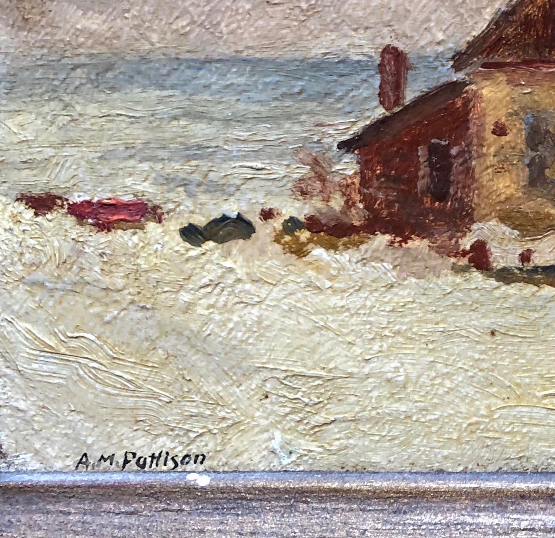 Albert Mead Pattison French Canadian Farmhouse Oil Painting at 1stDibs