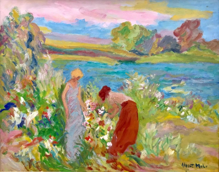 Albert Mohr - “Tending the Flowers” at 1stDibs