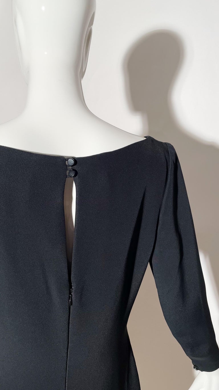 Albert Nipon Ostrich Feather Dress For Sale at 1stDibs