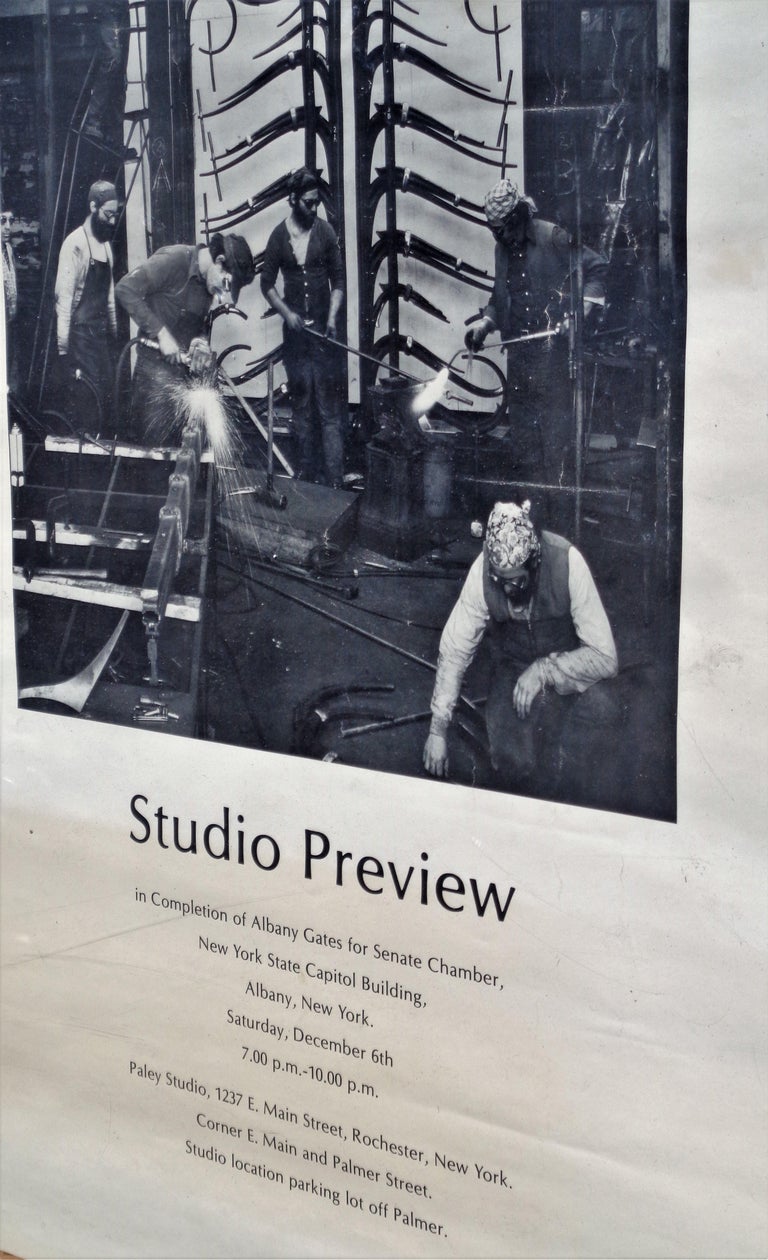 Albert Paley Studio Exhibition Poster, Rochester NY 1980 For Sale at ...