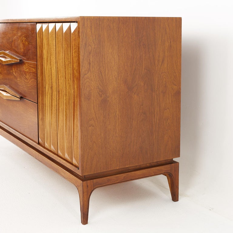 Albert Parvin for James Cameron Mid Century Diamond Front 6 Drawer ...