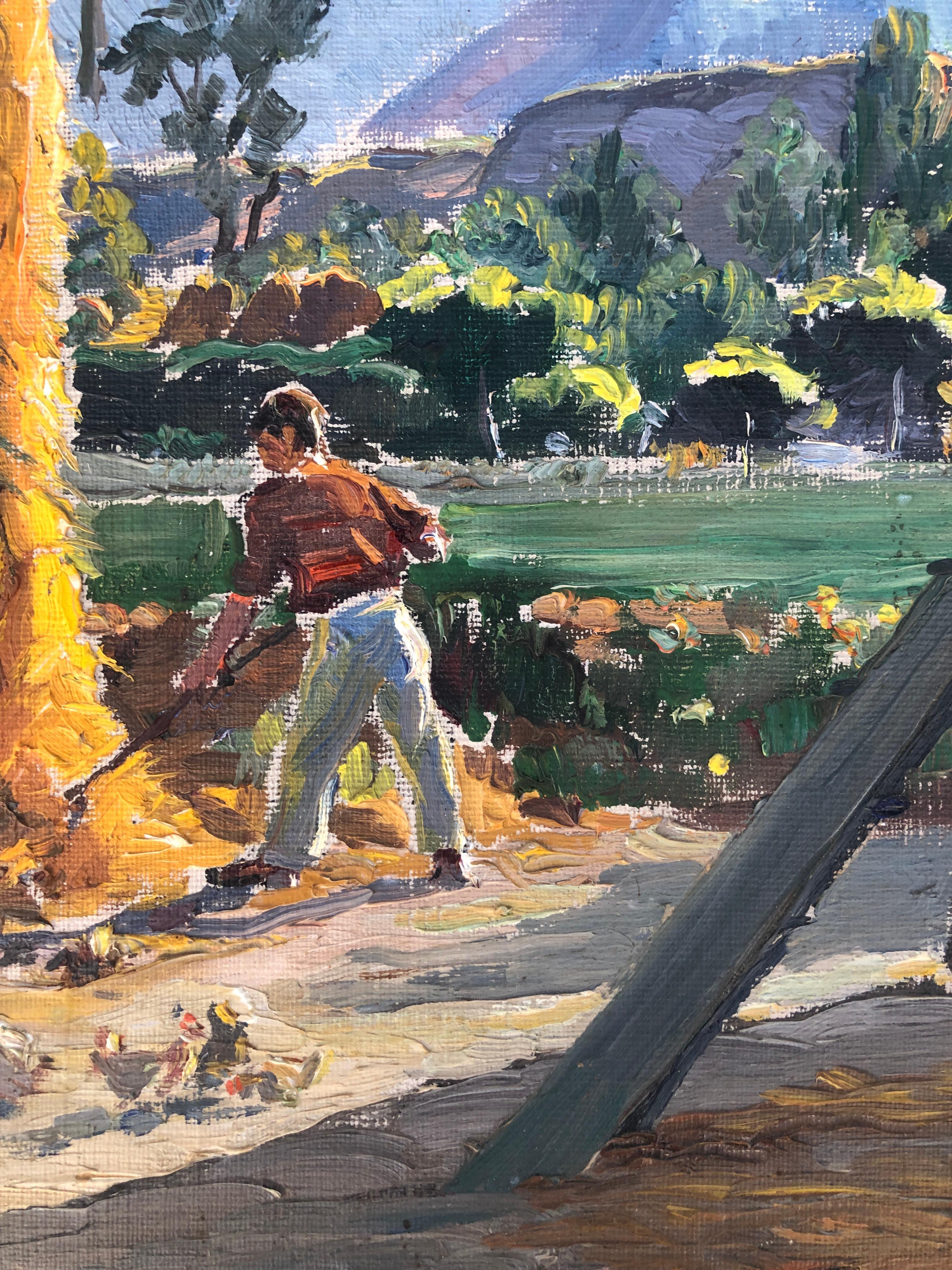 Albert Rafols Culleres - Landscape of Tona Spain original oil painting ...