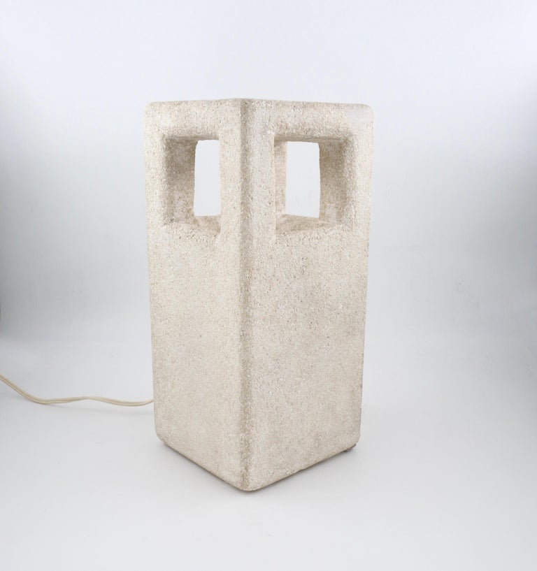 Albert Tormos Stone Lamp Sculpture Hand-Carved Luberon Stone, Saint ...