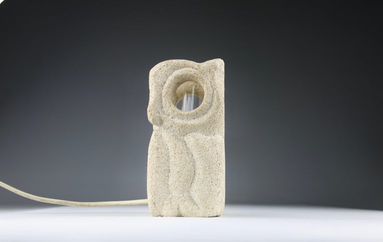 Albert Tormos, Owl Lamp, France, 1970s For Sale at 1stDibs