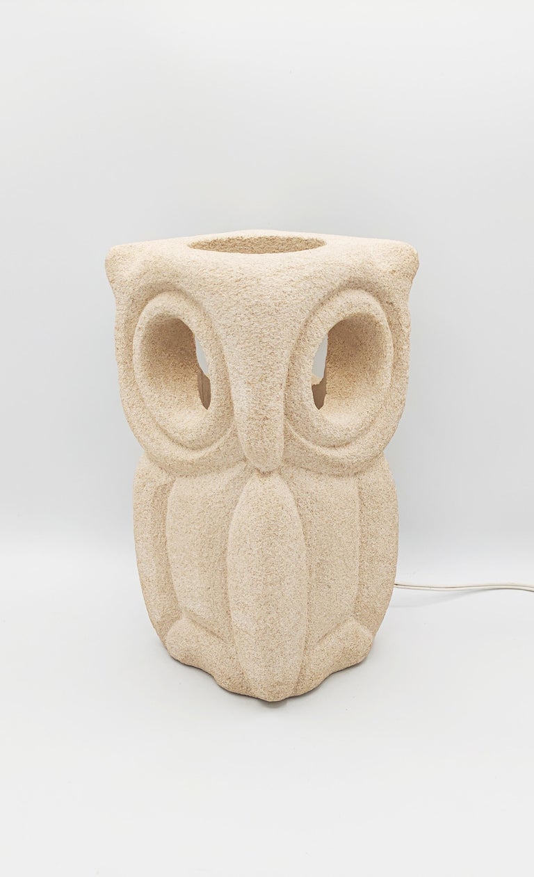 Albert Tormos Owl Table Lamp, France 1970s For Sale at 1stDibs
