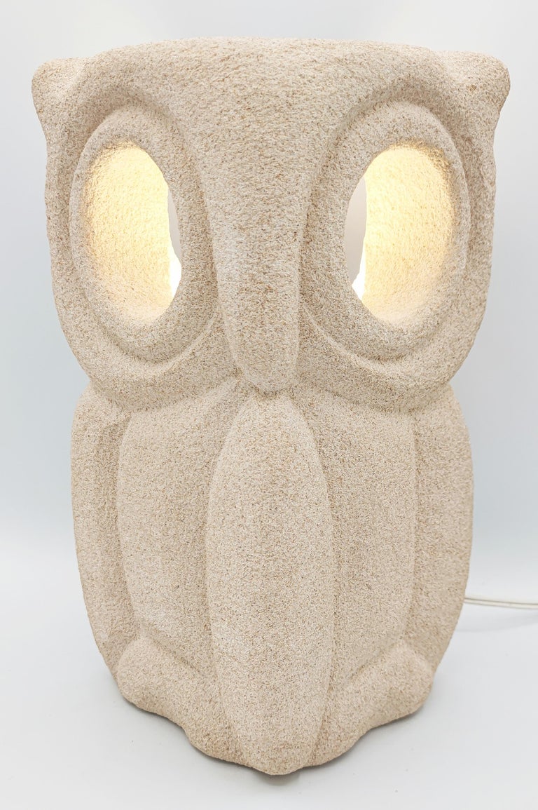 Albert Tormos Owl Table Lamp, France 1970s For Sale at 1stDibs