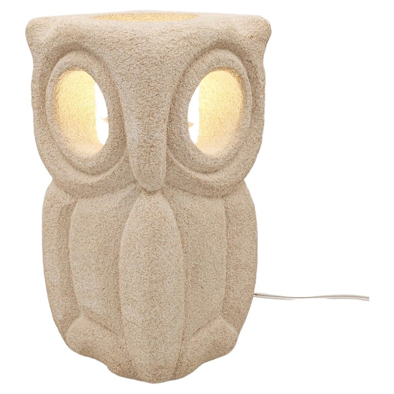 Albert Tormos Owl Table Lamp, France 1970s For Sale at 1stDibs