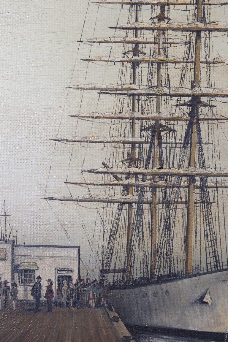 Albert Whitlock - Albert Whitlock (1915-1999) - 1967 Oil, A Dock In ...