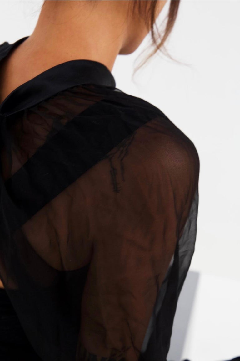 Alberta Ferretti Vintage Black Sleeve Covers For Sale at 1stDibs