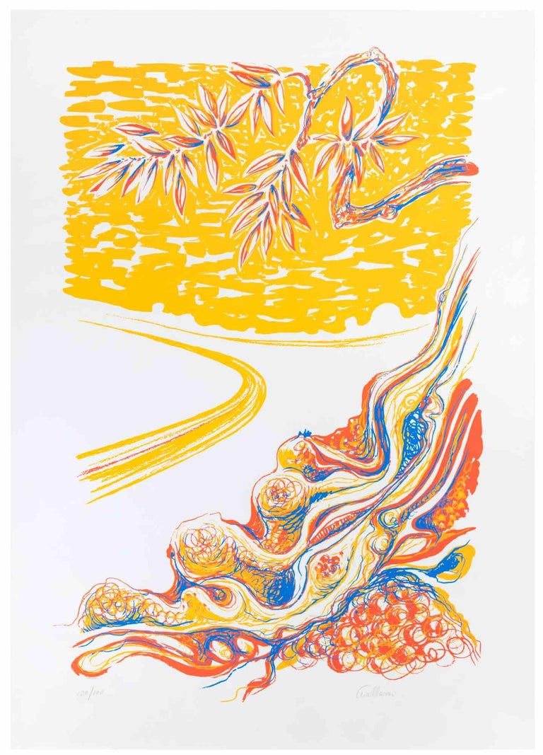 Alberto Cavallari - The Flowery Road - Lithograph by Alberto Cavallari ...