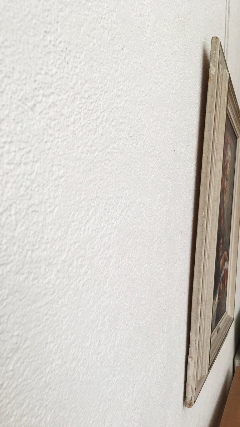 Alberto Cecconi - Old woman and her fruit basket For Sale at 1stDibs