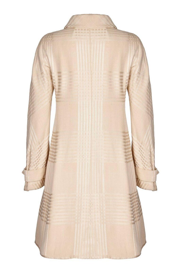 Alberto Fabiani Italian Haute Couture Silk Dress Coat, 1960s For Sale ...