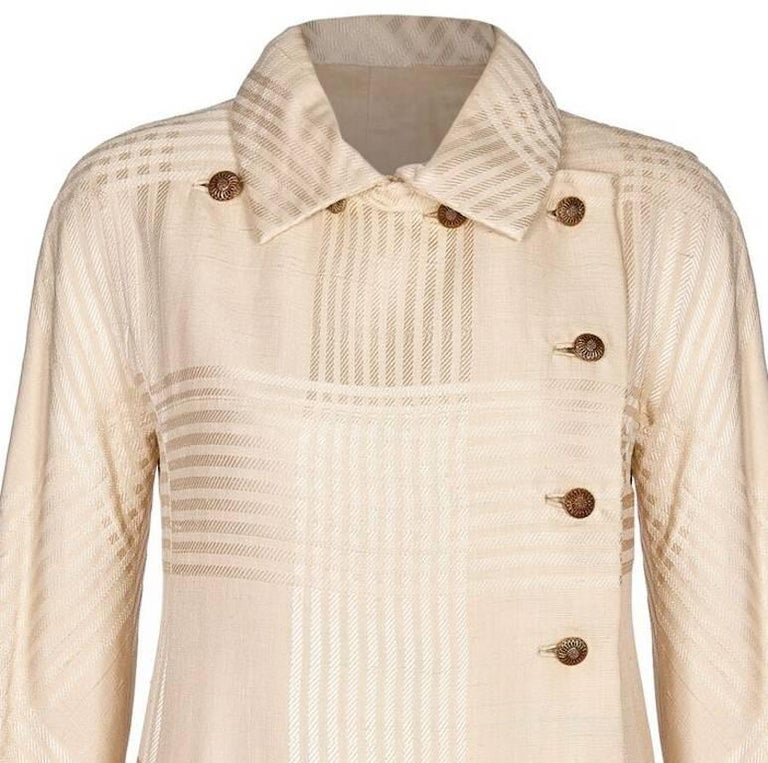 Alberto Fabiani Italian Haute Couture Silk Dress Coat, 1960s For Sale ...