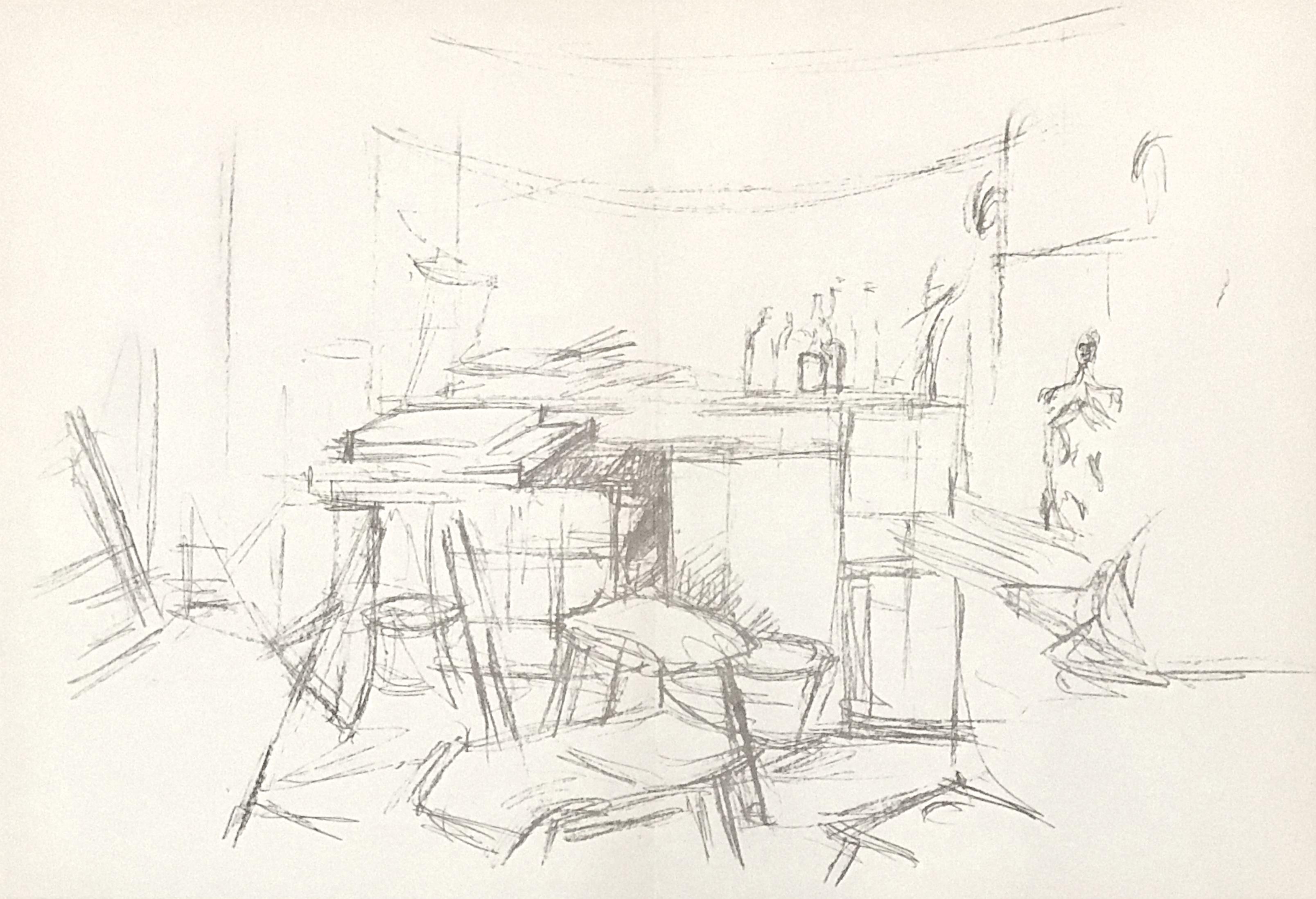 Alberto Giacometti - "Objets mobiles et muet" original lithograph For ...