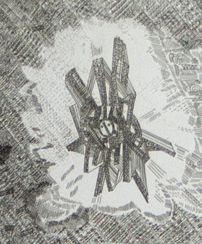 Alberto Longoni - Surreal Fantasy original 1967 etching by Alberto ...